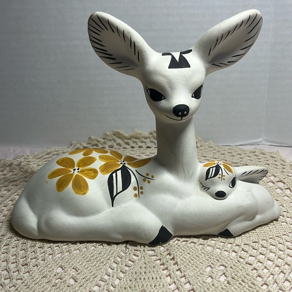Vintage | Accents | Vintage Acoma Pueblo Pottery Deer Fawn Figurine ...